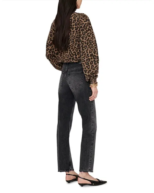 ANINE BING Miles Print Sweatshirt - Leopard