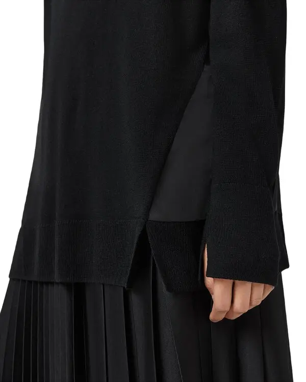ALLSAINTS Bern Paneled V-neck Sweater