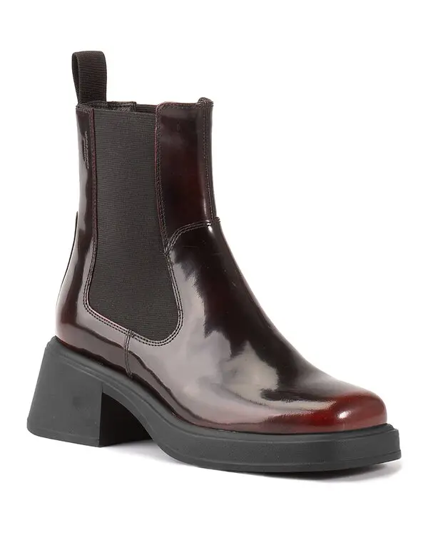 VAGABOND SHOEMAKERS Dorah Leather Chelsea Boots - Red
