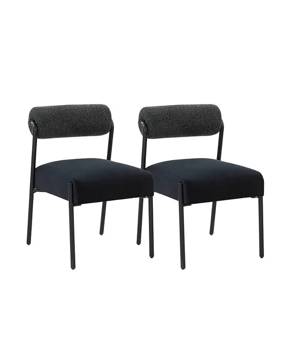 TOV FURNITURE Jolene Dining Chair, Set Of 2 - Black