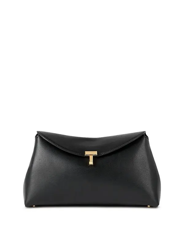 TOTEME T-lock Smooth-leather Convertible Clutch
