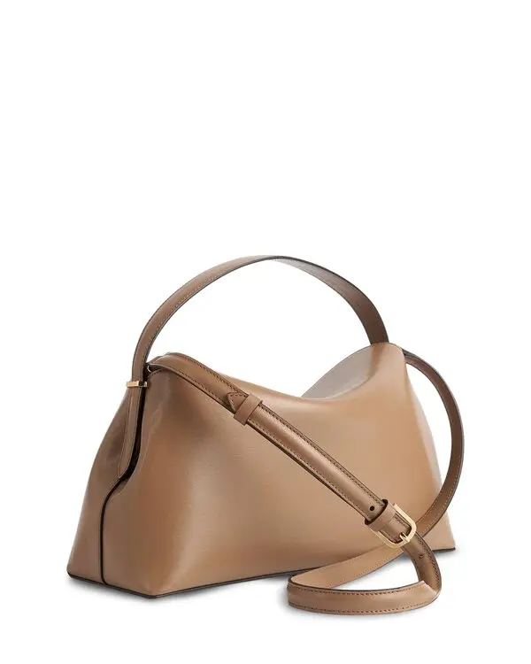 TOTEME T-lock Convertible Top Handle Bag - Camel Smooth-leather