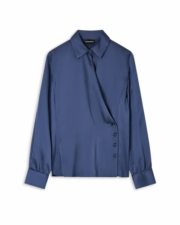 Emporio Armani Satin Wrap Shirt