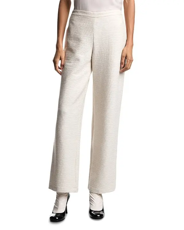 Emporio Armani Embossed Wide Leg Pants