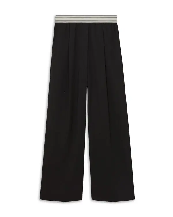 REISS Camelia Waistband Wide Leg Pants