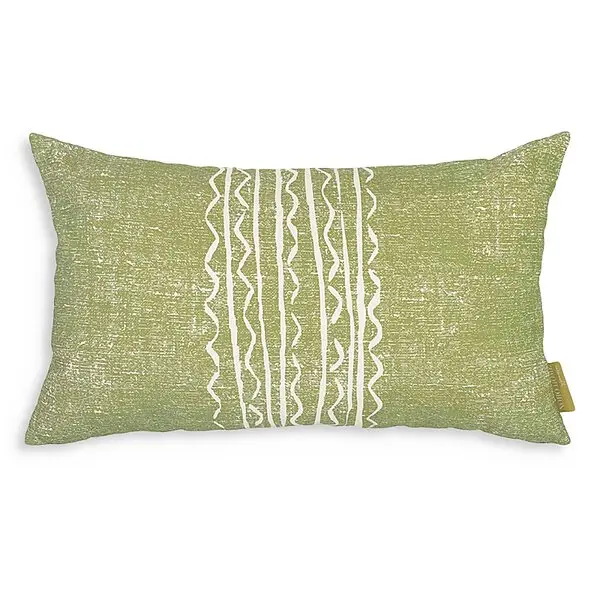 NOHO HOME Niho Aloe Lumbar Decorative Pillow Cover, 12 X 20 - Green