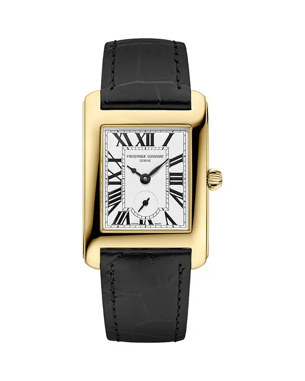FREDERIQUE CONSTANT Carree Small Seconds Watch, 25mm X 36mm - White/black