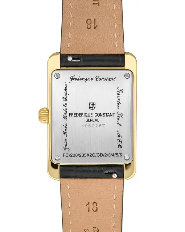 FREDERIQUE CONSTANT Carree Small Seconds Watch, 25mm X 36mm - White/black