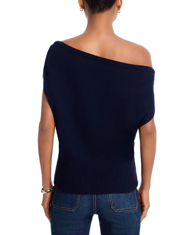 Ramy Brook Chet Wool Off Shoulder Sweater