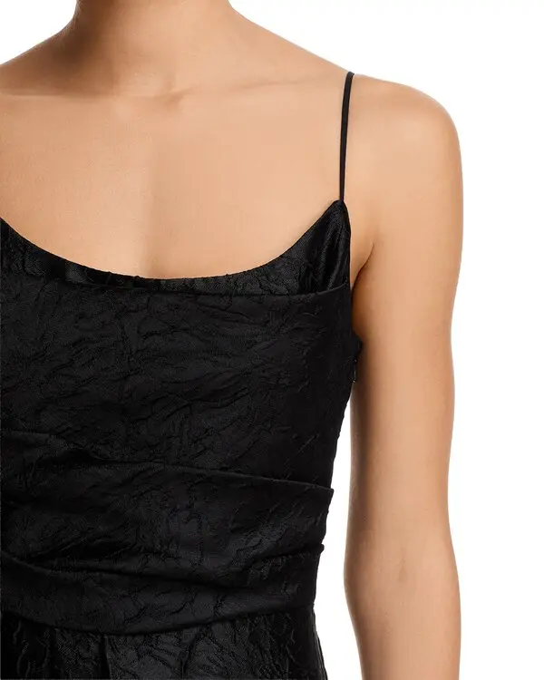 Black Halo Cayetana Textured Gown