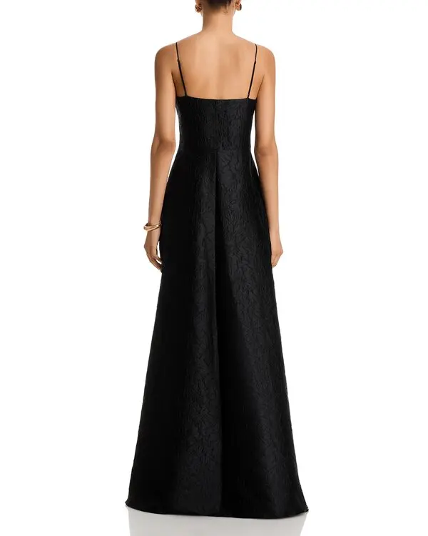 Black Halo Cayetana Textured Gown