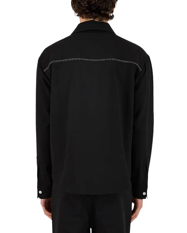 KROST Blanket Stitch Shirt - Black