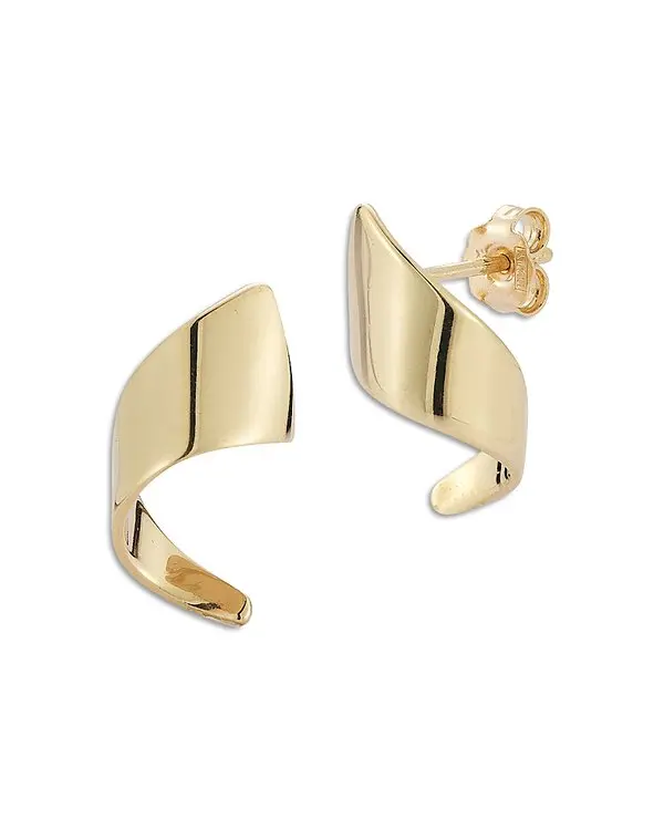Bloomingdale'S 14k Yellow Swirl Stud Earrings - Gold