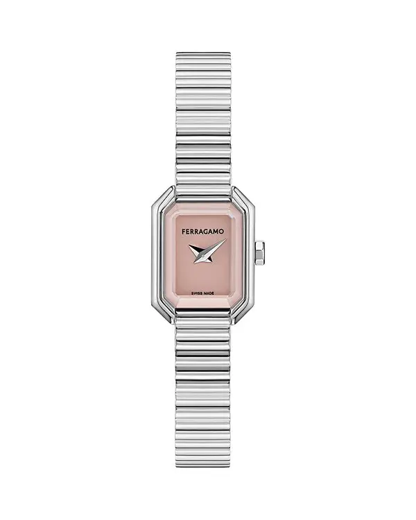 FERRAGAMO Crystal Petite Bracelet Watch - Pink/silver