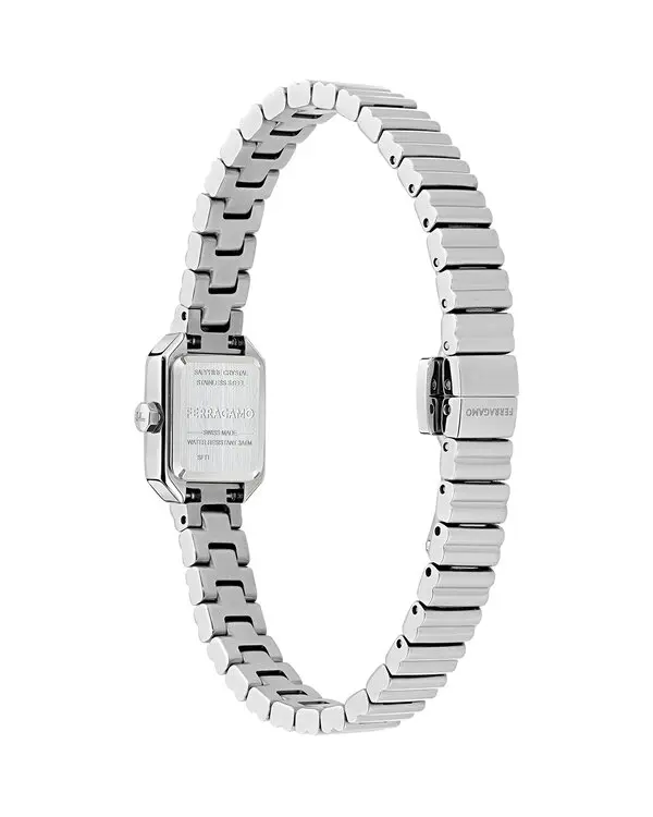 FERRAGAMO Crystal Petite Bracelet Watch - Pink/silver
