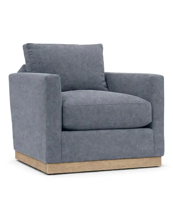 HUDSON PARK COLLECTION Inwood Fabric Swivel Chair Exclusive - - Olive