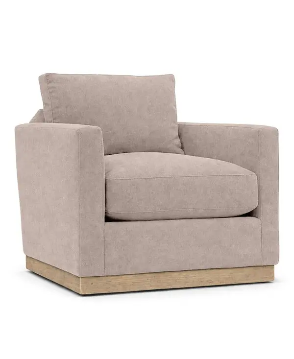 HUDSON PARK COLLECTION Inwood Fabric Swivel Chair Exclusive - Evergreen