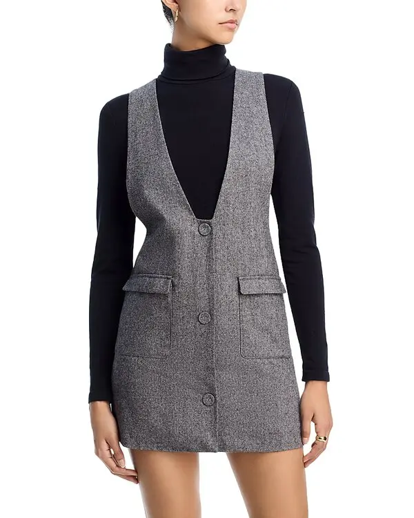 French Connection Wool-blend Mini Dress