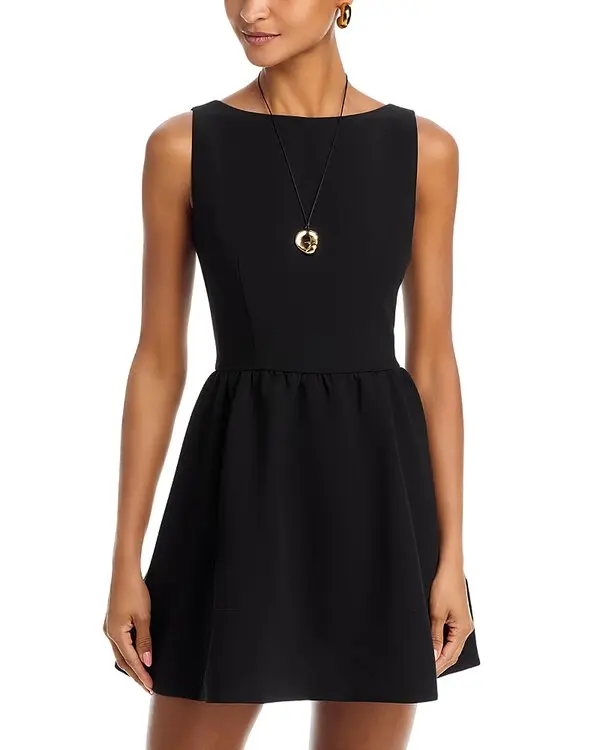 French Connection Azra Twill Mini Dress - Black