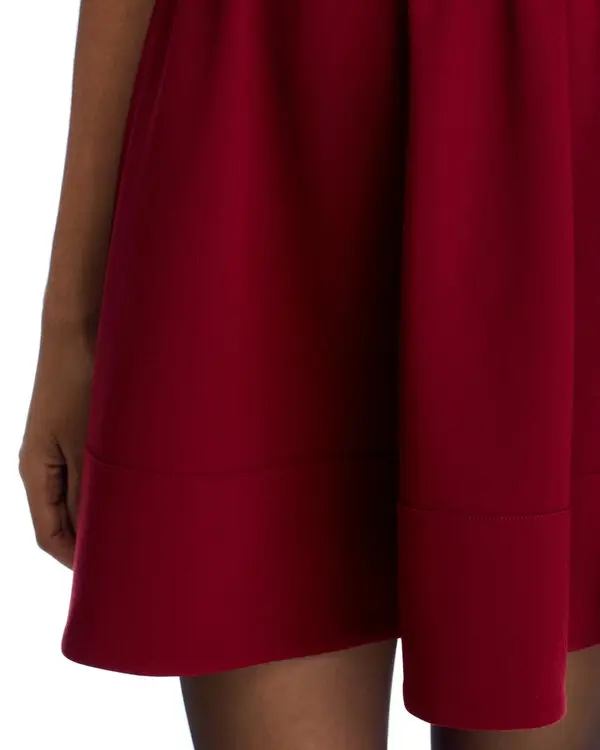 French Connection Azra Twill Mini Dress - Cabernet