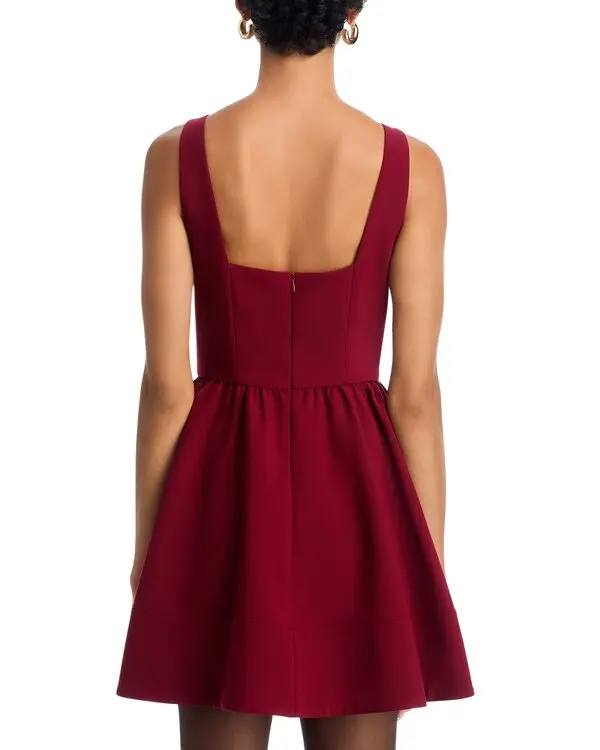 French Connection Azra Twill Mini Dress - Cabernet