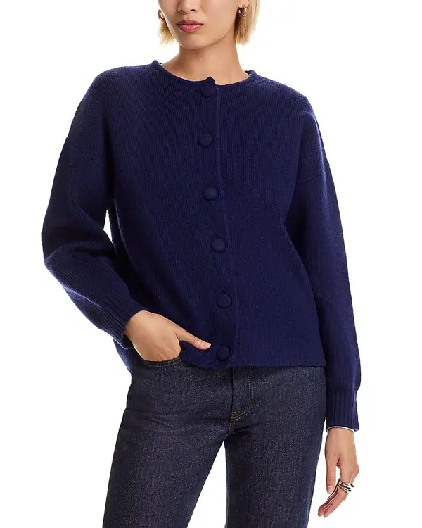 French Connection Safiya Knit Drop Shoulder Cardigan - Royal Blue