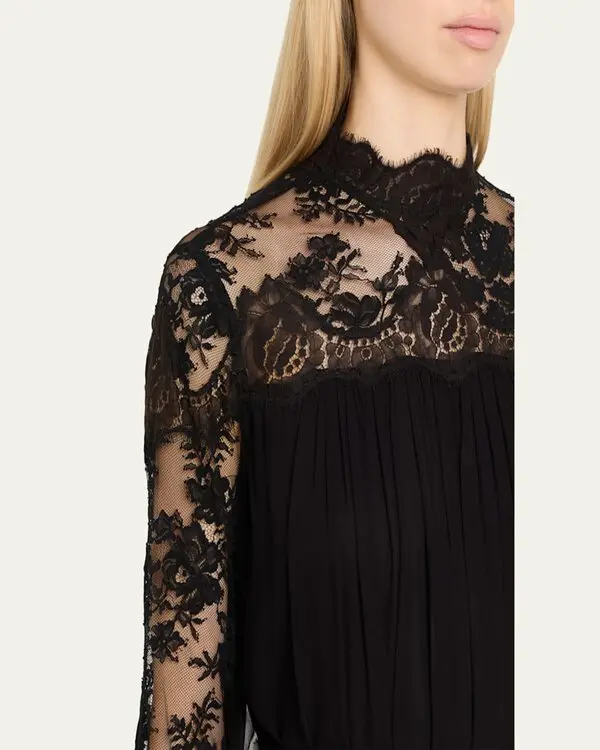 Zimmermann Lace Batwing Maxi Dress