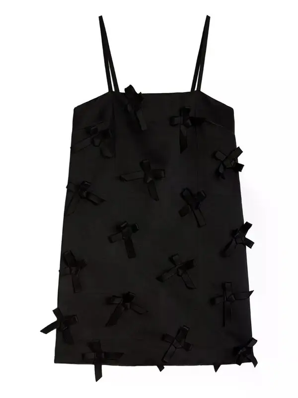 JIL SANDER Duchess Bow-embellished Mini Dress