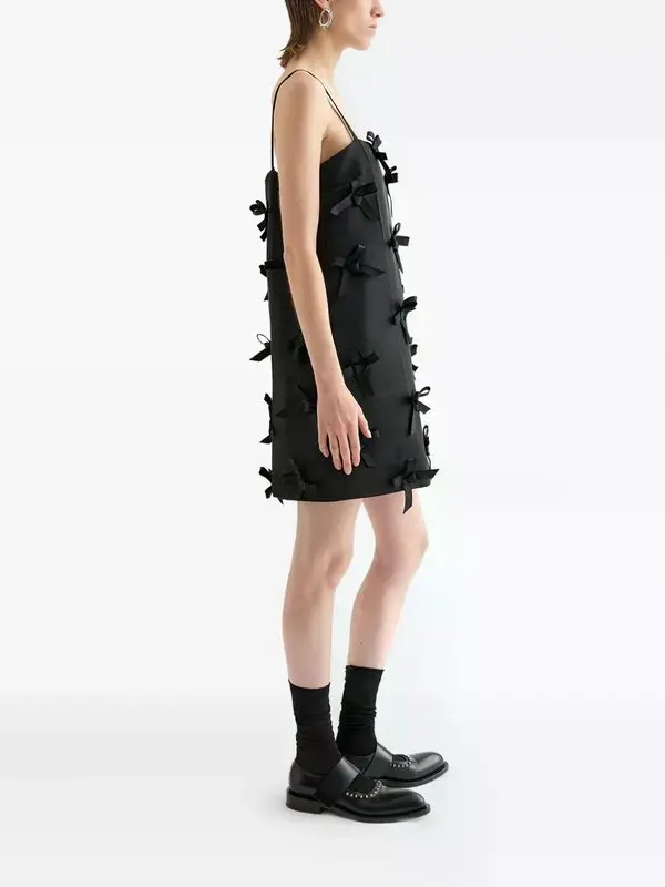 JIL SANDER Duchess Bow-embellished Mini Dress