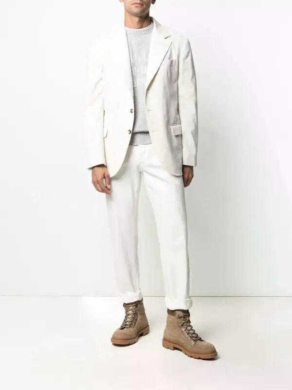 Brunello Cucinelli Single-breasted Cotton Blazer