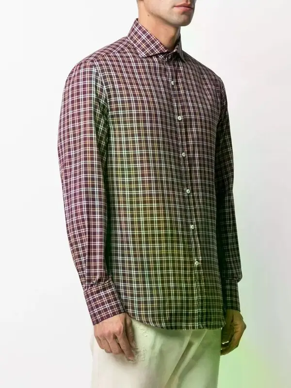Brunello Cucinelli Checked Cotton Shirt