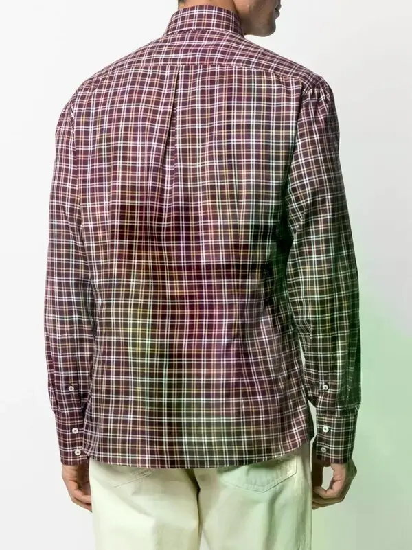 Brunello Cucinelli Checked Cotton Shirt
