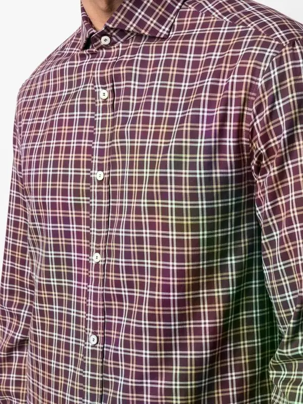 Brunello Cucinelli Checked Cotton Shirt