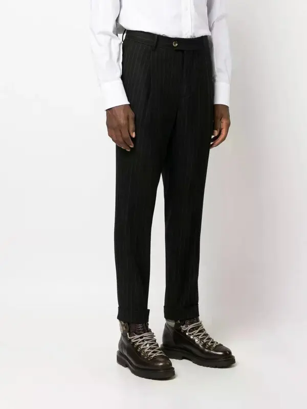 Brunello Cucinelli Pinstripe Virgin Wool Trousers