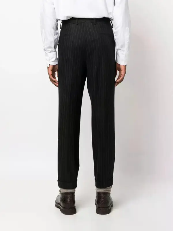 Brunello Cucinelli Pinstripe Virgin Wool Trousers