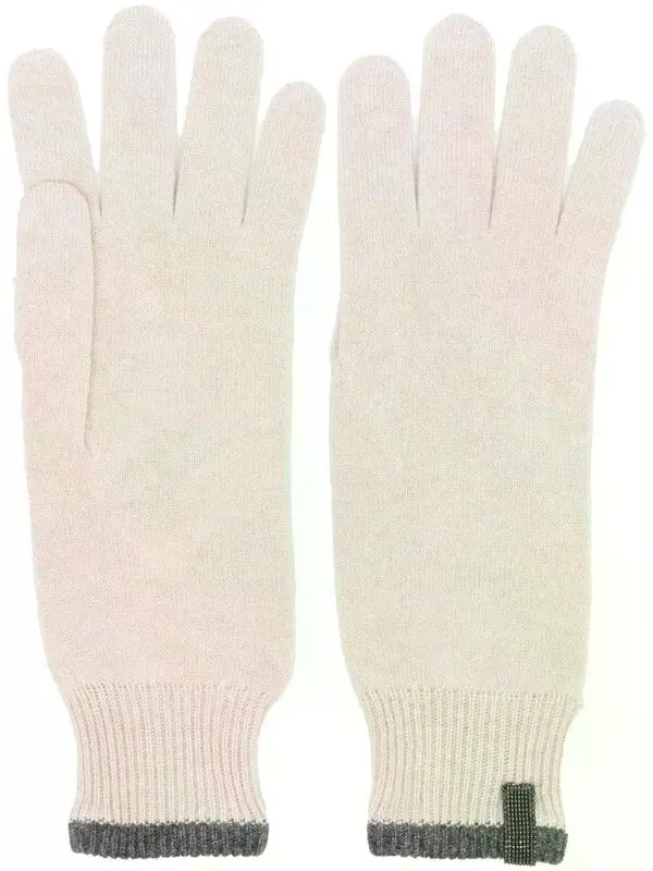 Brunello Cucinelli Fine-knit Cashmere Gloves - Neutrals