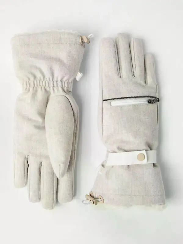 Brunello Cucinelli Shearling Mountain Gloves