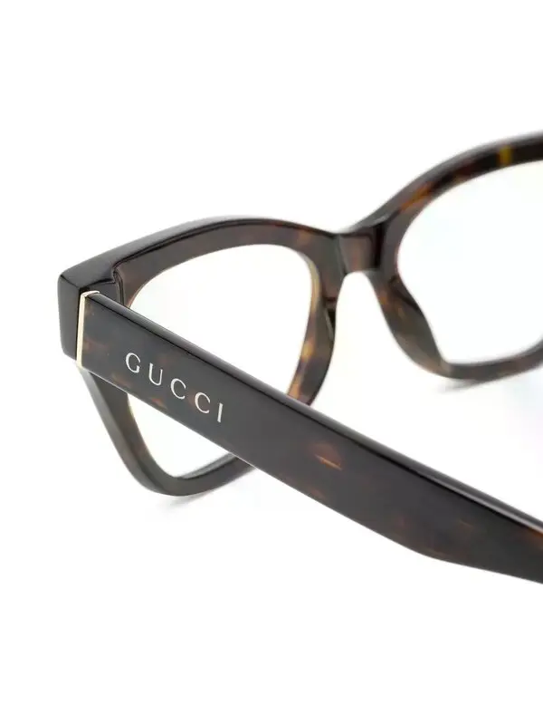 Gucci Tortoiseshell Cat-eye Frame Glasses