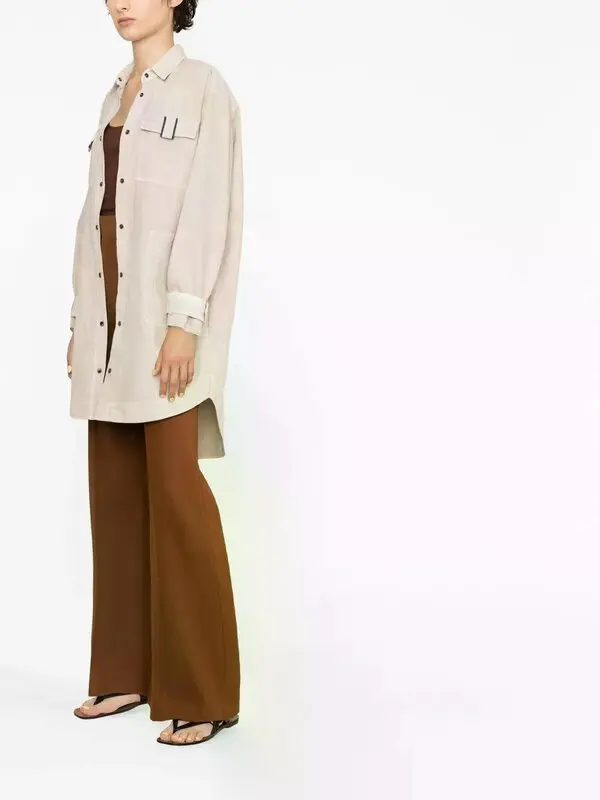 Brunello Cucinelli Cotton And Linen Oversized Shirt