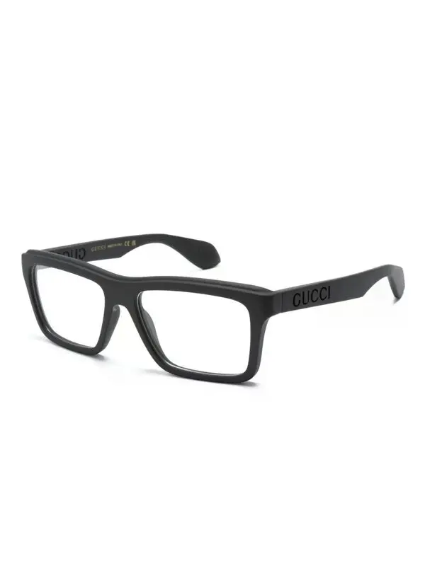 Gucci Logo-engraved Square-frame Glasses