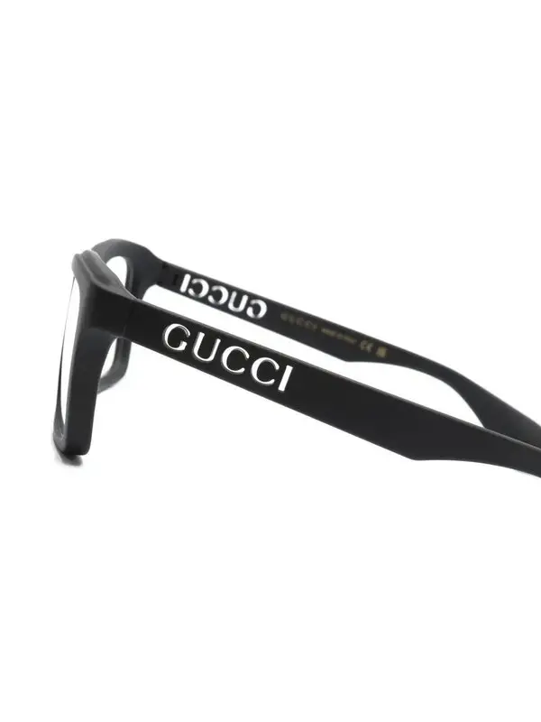 Gucci Logo-engraved Square-frame Glasses