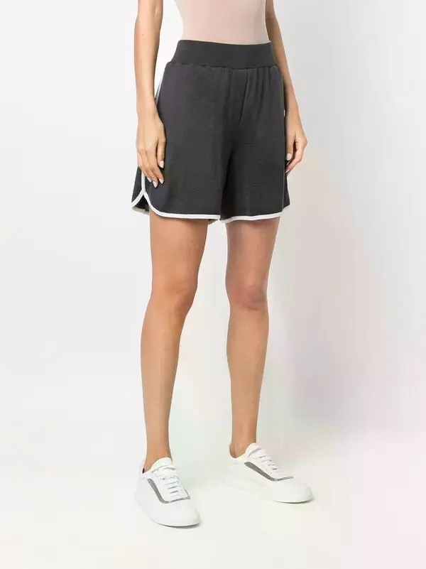 Brunello Cucinelli Cashmere-blend Elastic Waist Shorts