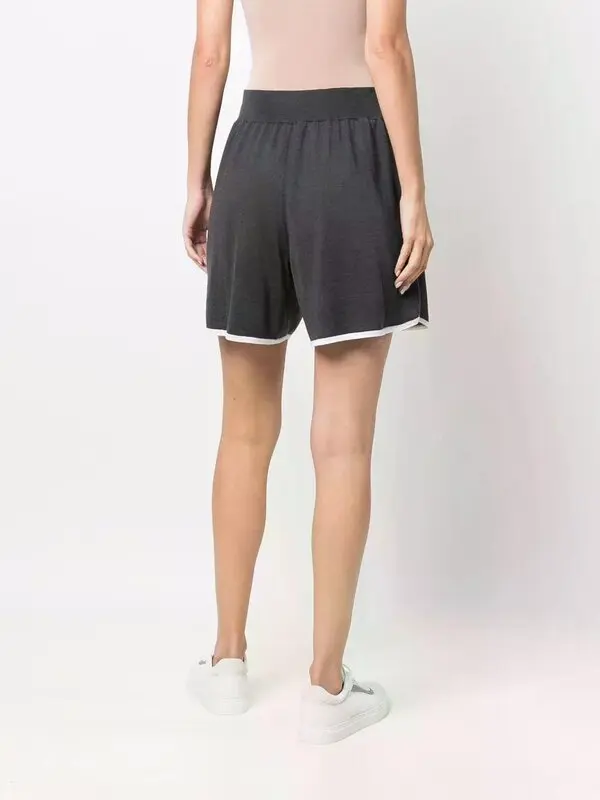 Brunello Cucinelli Cashmere-blend Elastic Waist Shorts