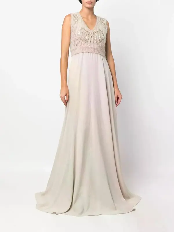 Brunello Cucinelli Sequin-embellished Sleeveless Gown