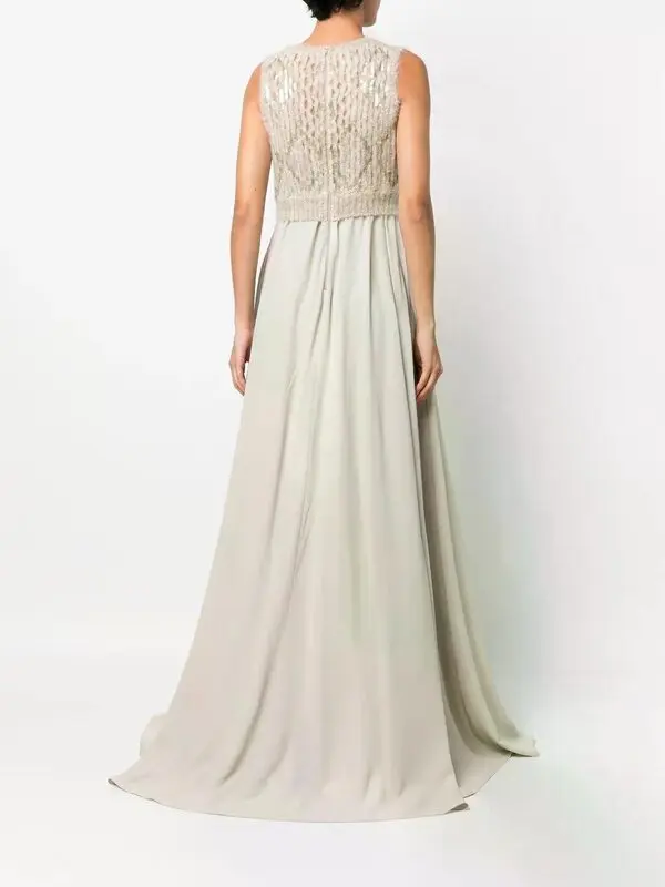 Brunello Cucinelli Sequin-embellished Sleeveless Gown