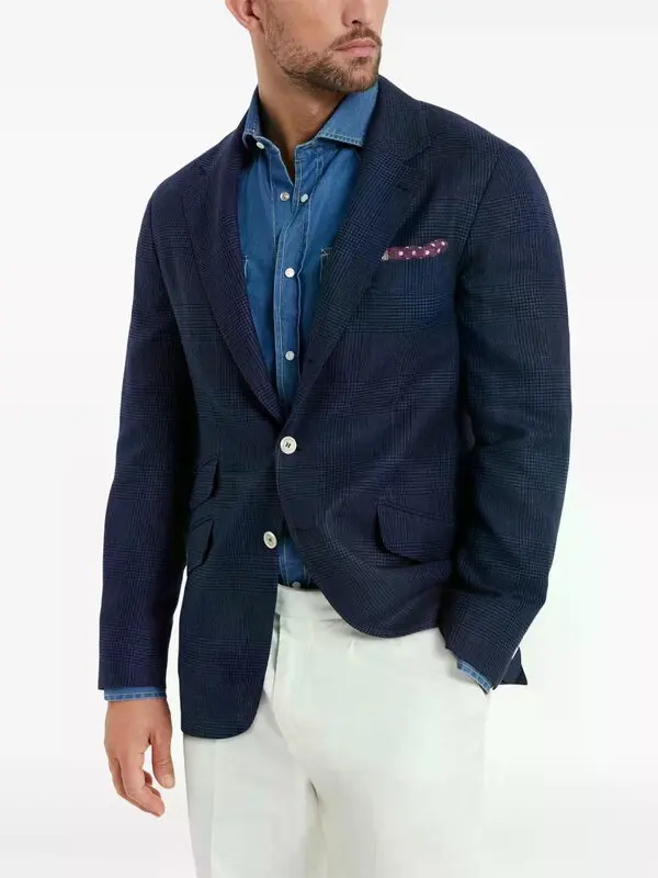 Brunello Cucinelli Single-breasted Linen Blazer