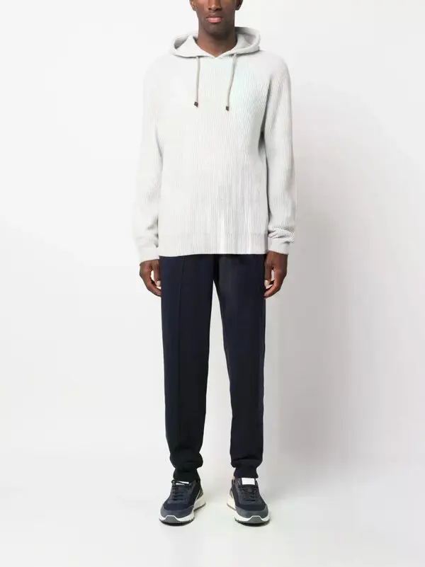 Brunello Cucinelli Drawstring Cotton Track Pants