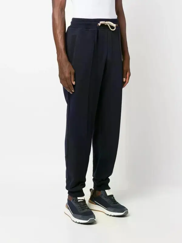 Brunello Cucinelli Drawstring Cotton Track Pants