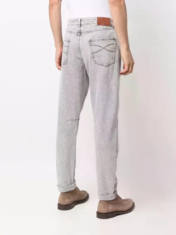Brunello Cucinelli Stonewashed Straight-leg Jeans