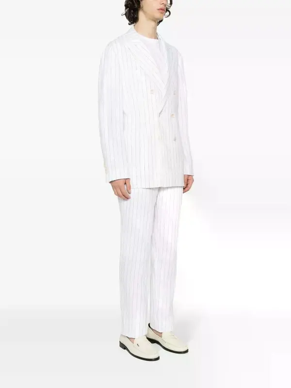 Brunello Cucinelli Double-breasted Linen Suit
